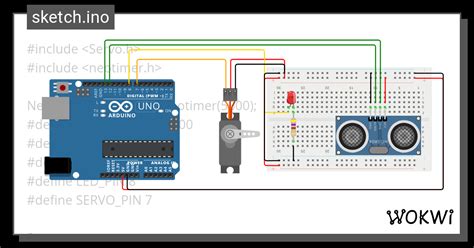 Portão Mundo Senai Wokwi ESP32 STM32 Arduino Simulator