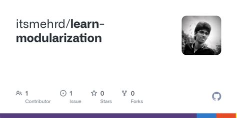 Github Itsmehrdlearn Modularization
