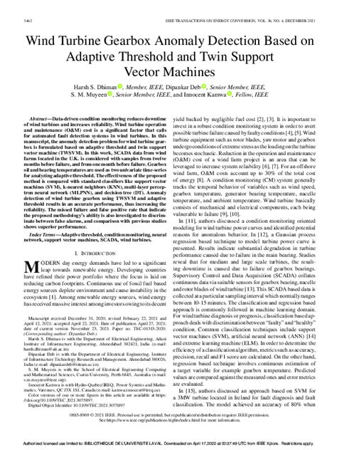 Pdf Wind Turbine Gearbox Anomaly Detection Based On Adaptive