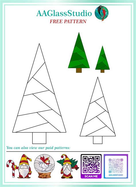Free Stained Glass Christmas Patterns 2026 Aaglassstudio