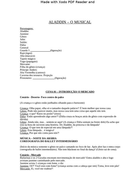 Aladdin O Musical Script Pdf