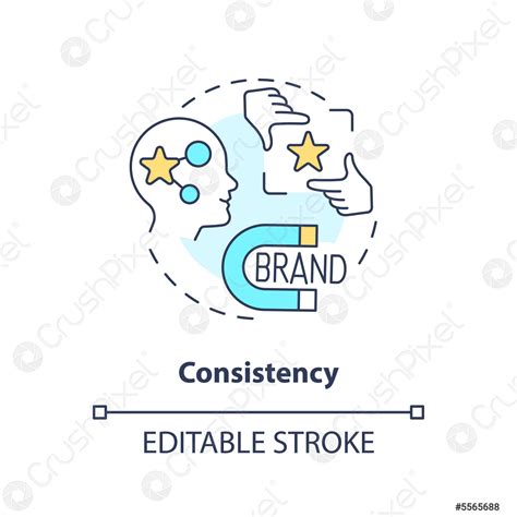 Consistency Concept Icon Stock Vector 5565688 Crushpixel
