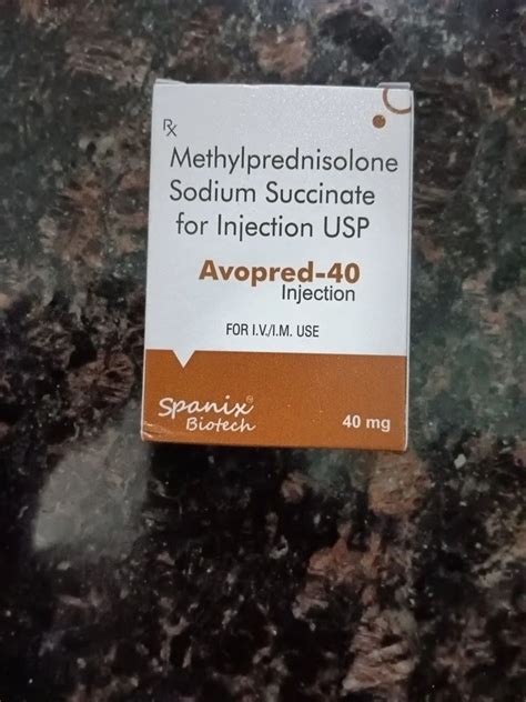 Methylprednisolone Sodium Succinate For Injection Usp 40mg At ₹ 51