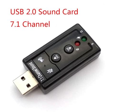 Sound Card Mini External Usb To 3 5mm Mic Microphone Headphone Jack Adapter Bd