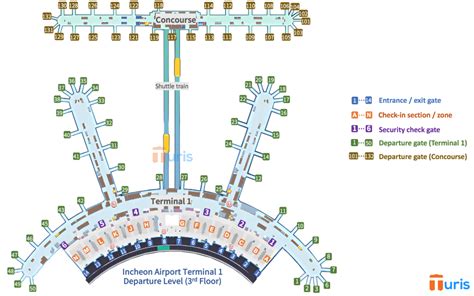 Incheon Airport Terminal 1 Departure Gate Map A Visual Guide Turis