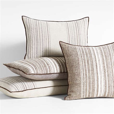 Bande Ivory Textured Stripe 22x15 Throw Pillow Cover Reviews