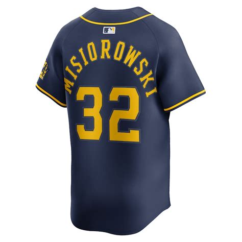 Mens Milwaukee Brewers Jacob Misiorowski Nike Navy Alternate Limited