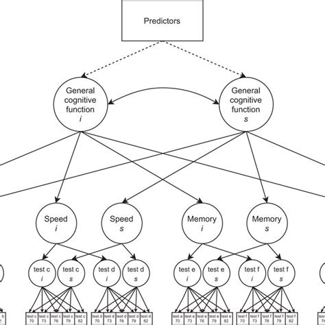 Schematic Latent Growth Curve Model Of General Cognitive Ability A Download Scientific Diagram