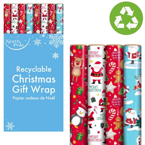 Wholesale Christmas Cute Recyclable Wrap 7m Homeware Essentials