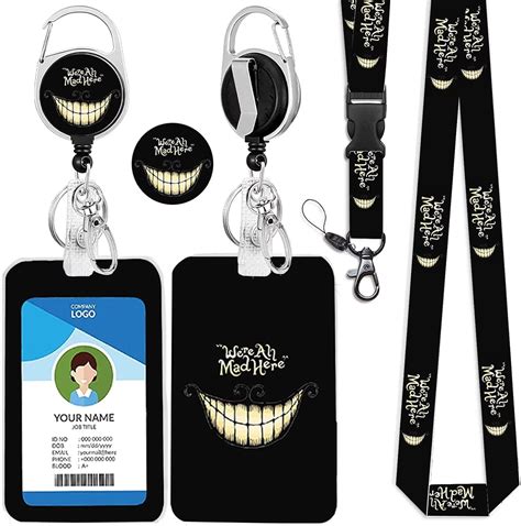Ibovodi Funny Badge Holder With Lanyard Breakaway Lanyards For Id Badges Keys