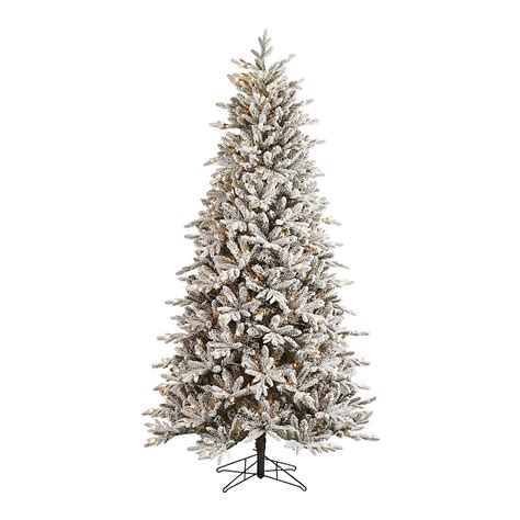 berkley jensen 7 5′ 3 function one plug flocked lighted tree citywide