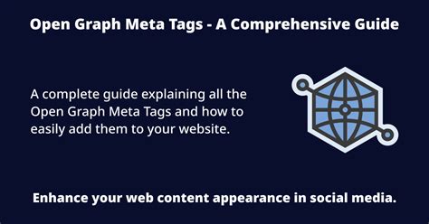 Open Graph Meta Tags Complete Guide 2024