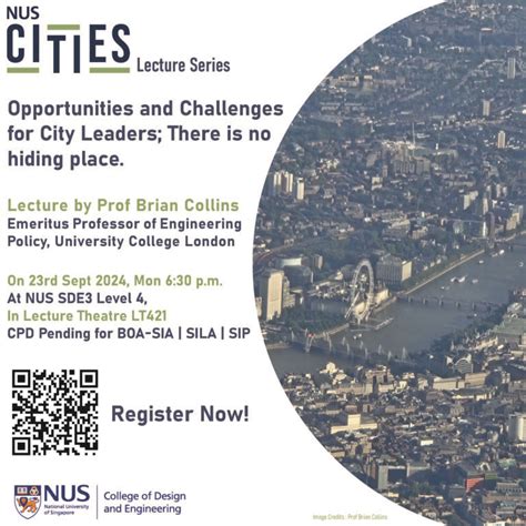 Public Lecture Series NUS Cities