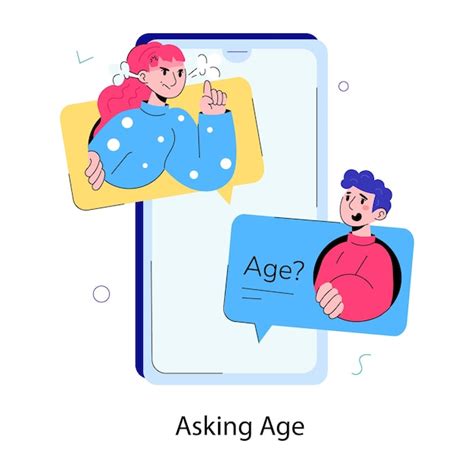 Premium Vector A Mini Doodle Illustration Of Boy Asking Age