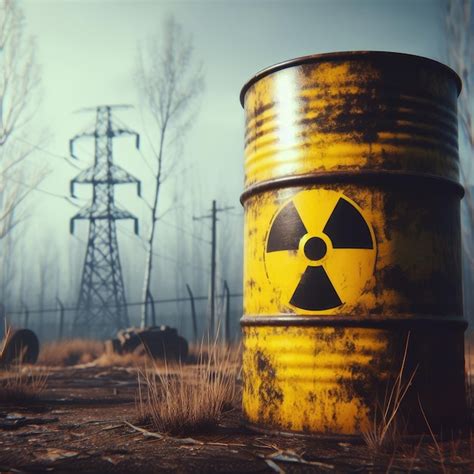 Premium Photo Radioactive Waste In Barrels Nuclear Waste Repository