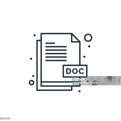 문서 파일 형식 벡터 아이콘입니다 문서 파일 형식 편집 가능한 스트로크입니다 웹 및 모바일 앱 로고 인쇄 매체에 사용하기 위한 문서 파일 형식 선형 기호입니다 얇은 선 그림