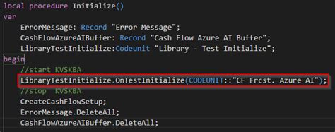 Event Request Application “tests Cash Flow” Codeunit 135203 Cf