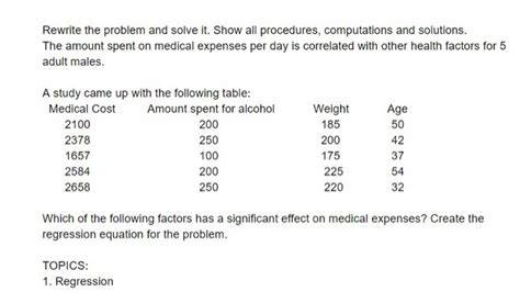 Solved Rewrite The Problem And Solve It Show All