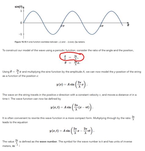deriving wave function for one dimensional sinusoidal wave physics forums