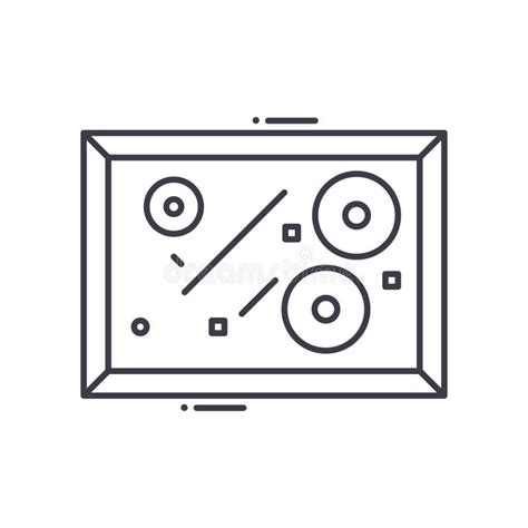 Interior Picture Icon Linear Isolated Illustration Thin Line Vector Web Design Sign Outline