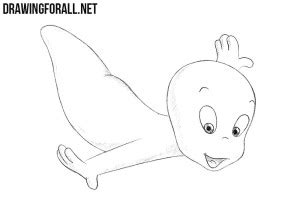 How To Draw Casper Easy Drawingforall Net
