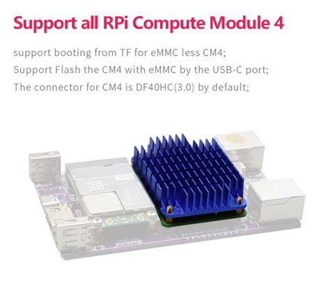 Raspberry Pi Computer 4g Io Board Cm4 Dual Network Development Board Cm4 Gigabit Ethernet 4g