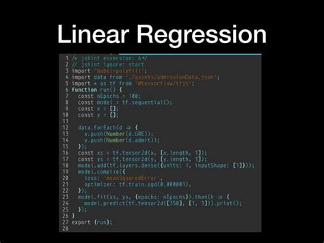 Machine Learning With Tensorflowjs