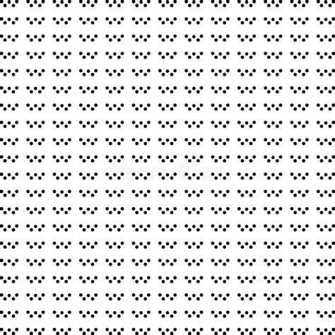 Vector Seamless Small Circles Repeated Design On White Background Illustrations Stock