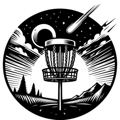 Premium Vector Disc Golf Basket Elements Vector Silhouette