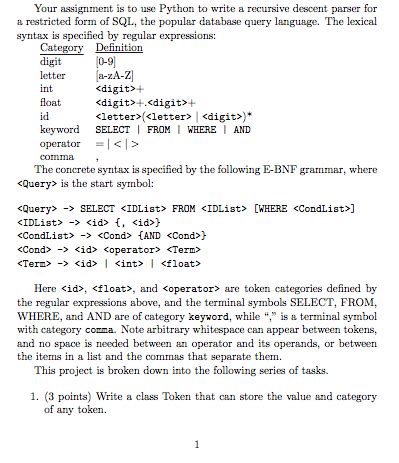 Your Assignment Is To Use Python To Write A Recursive Chegg