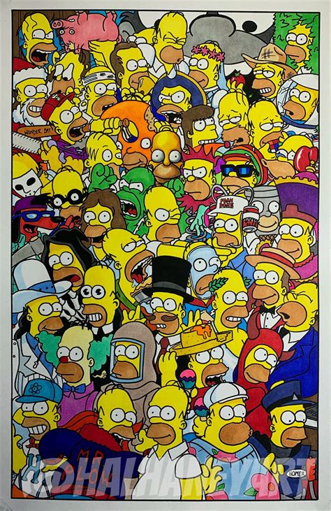50 Shades Of Doh 11x17 Fine Art Print Etsy Simpsons Art Art Prints Bart Simpson Art
