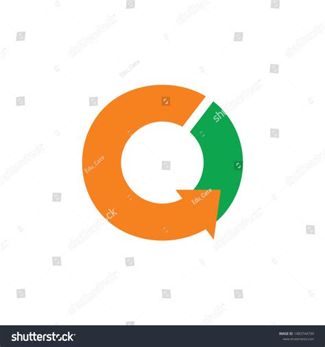 Letter C Circle Arrow Colorful Design Stock Vector Royalty Free 1483744739 Shutterstock