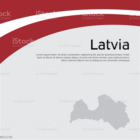 추상적 물결 라트비아 국기와 모자이크지도 독일 애국 휴가 카드 디자인에 대한 창조적 인 배경 내셔널 포스터 주 라트비아어 애국 표지 전단지 벡터 플랫 디자인 라트비아 국기에