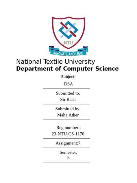 23 ntu cs 1170 lab 7 pdf namespace computer programming