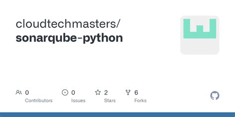 Github Cloudtechmasterssonarqube Python