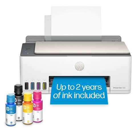 Hp Smart Tank Wireless All In One Supertank Color Home Inkjet Printer W Up To Years Of