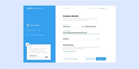Github Cavaglieridomenico User Onboarding Fictitious User Onboarding Interface A Single Page