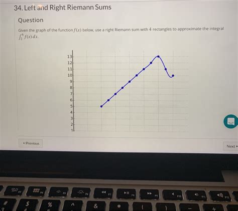 solved 34 left and right riemann sums question given the