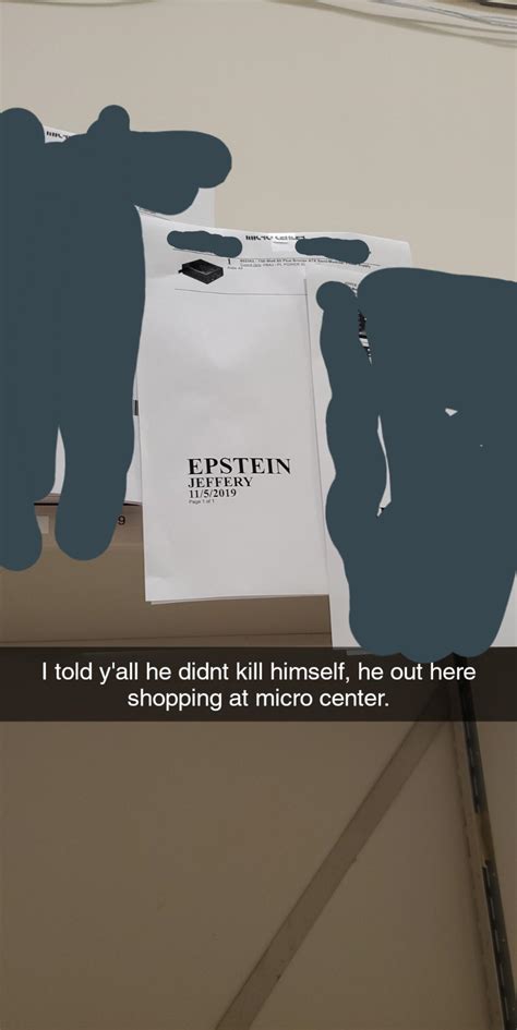 Epstein Didnt Kill Himself R Funny