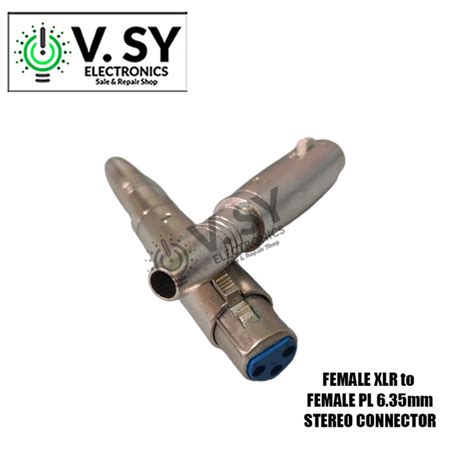 Male Female XLR To Female PL 6 35mm Stereo Connector Adapter Converter Lazada PH