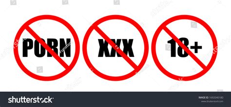 Stop Porn Icon Porn Ban Vector Stock Vector Royalty Free Shutterstock