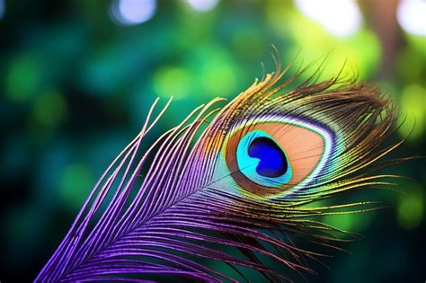 Premium Photo Photo Of Closeup Of A Peacock Feather 4k Wallpaper