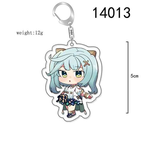 Jual Gantungan Kunci Akrilik Genshin Impact Transparan Keychain T