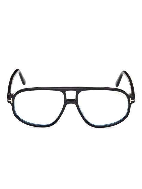 Tom Ford Eyewear Double Frame Glasses Black Farfetch Uk