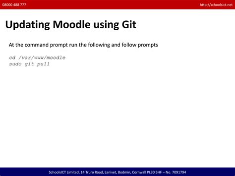 Installing Moodle Using Git Ppt Installing Moodle Using Git Ppt