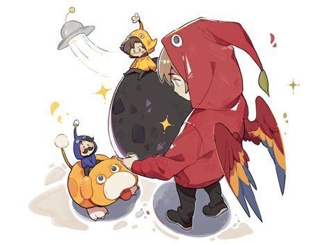 Red Pikmin Yellow Pikmin Blue Pikmin Oatchi Grian And 2 More