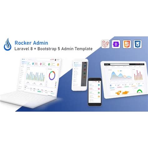 Jual Rocker Laravel 8 Bootstrap 5 Admin Template Shopee Indonesia