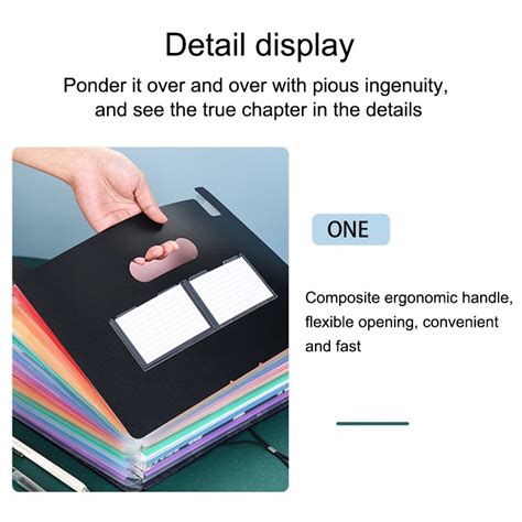 24 Pockets Expanding File Large Space Design A4 Filling Folders Box Xueer Sourcify
