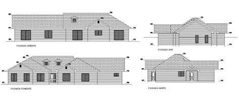 Detail Single Building Blocks Elevation 2d View Layout File In Autocad Format