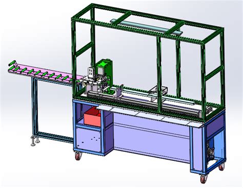 汽车密封条定长裁断机 SOLIDWORKS 2018 模型图纸下载 懒石网